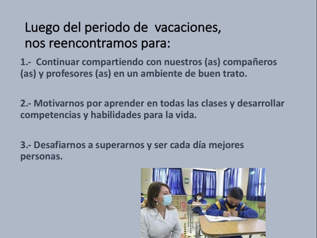 Recomendaciones retorno de vacaciones | Colegio Técnico Profesional Los ...
